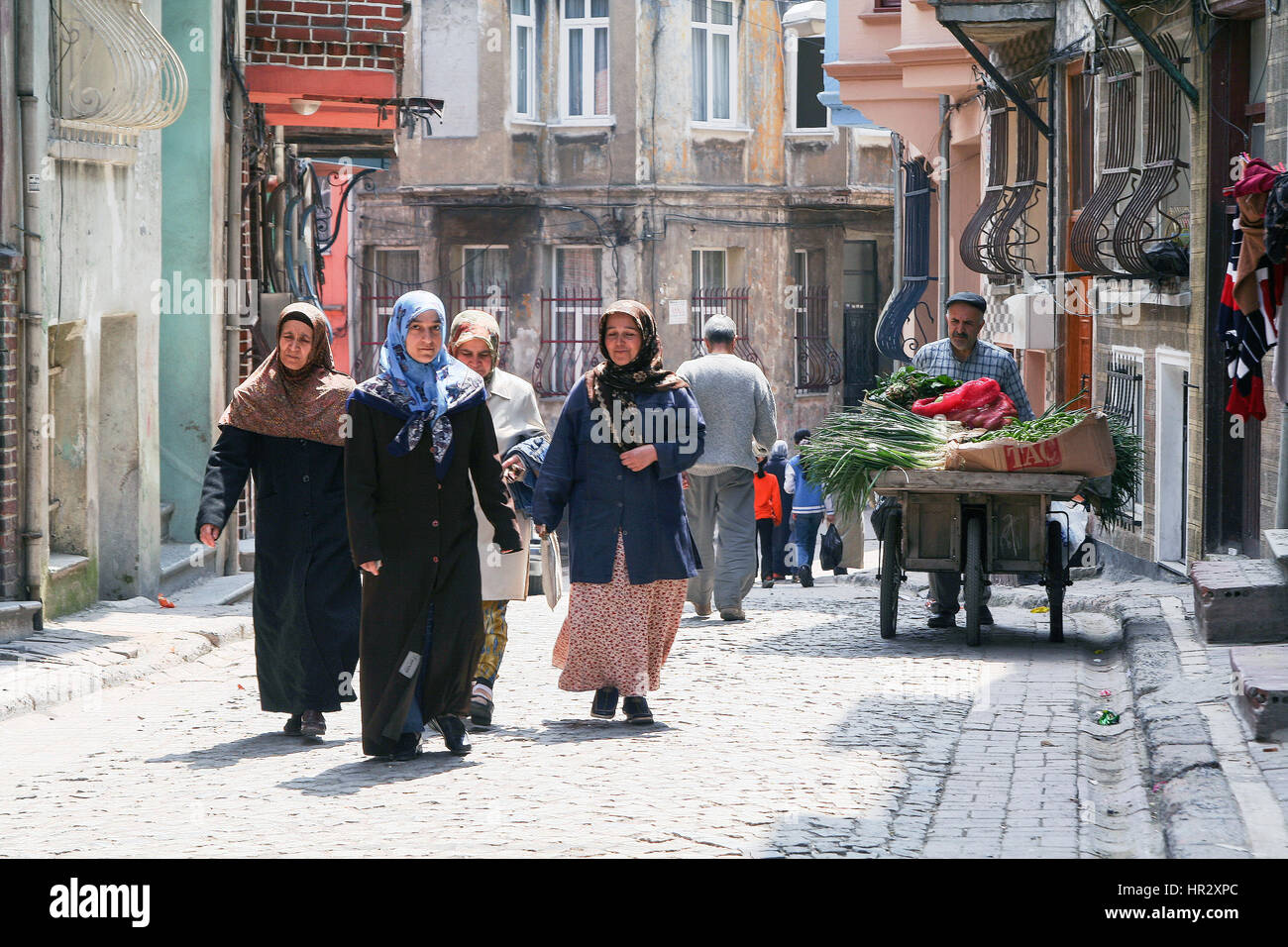 Turkish women in a street in Istanbul, Turkey Stock Photo - Alamy