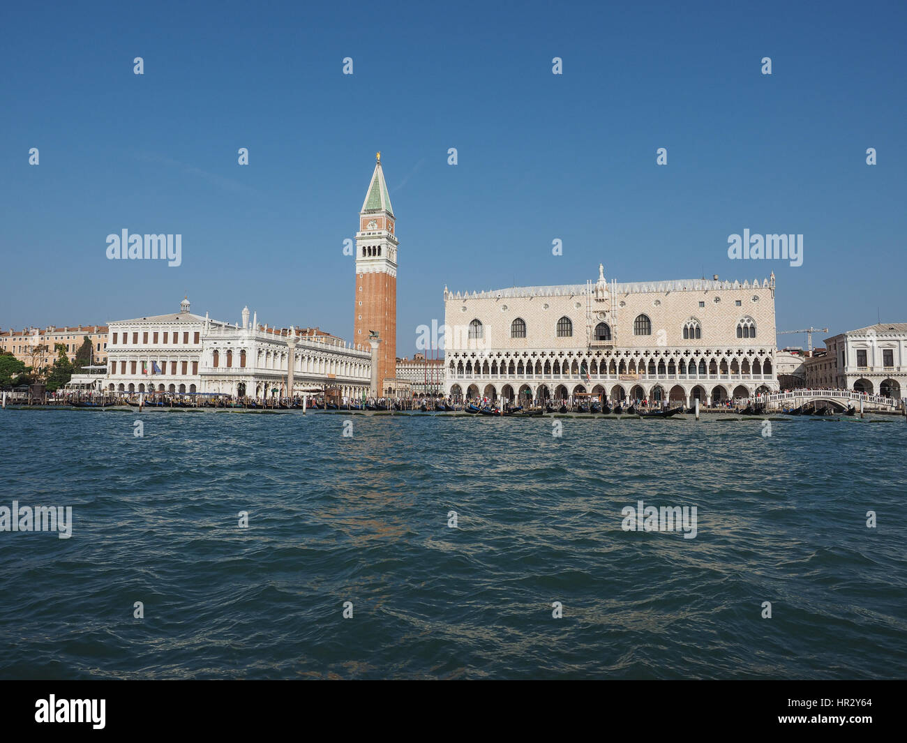 Piazza San Marco (meaning St Mark square) seen from San Marco basin in ...