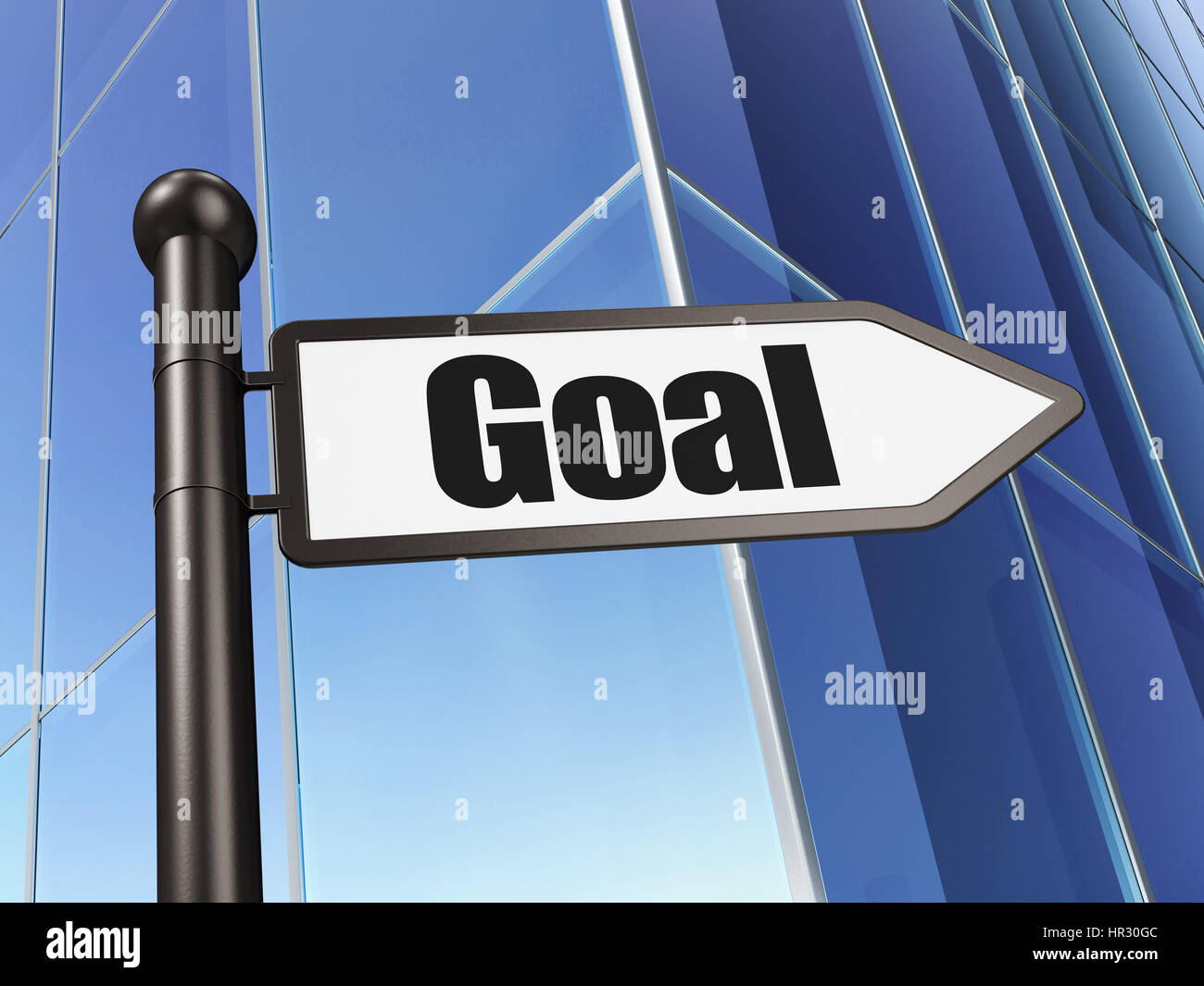 Marketing concept: sign Goal on Building background Stock Photo - Alamy