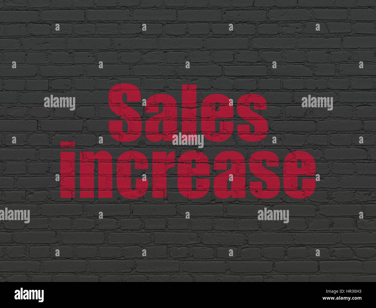 Advertising concept: Sales Increase on wall background Stock Photo - Alamy