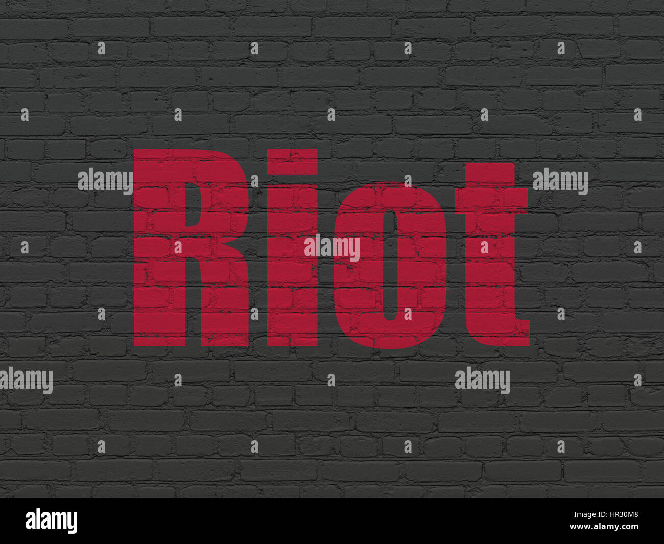Political concept: Riot on wall background Stock Photo - Alamy