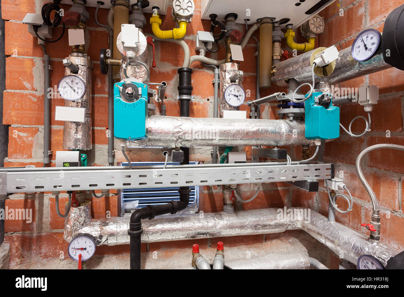 in the technical area, there are boosters for the water pipes of the ...