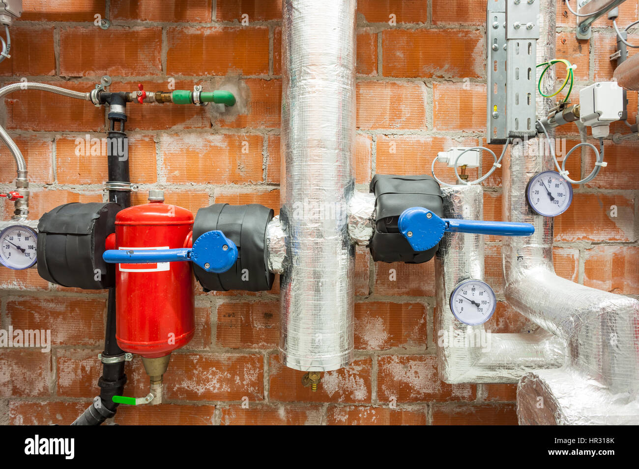 in the technical area, there are boosters for the water pipes of the ...