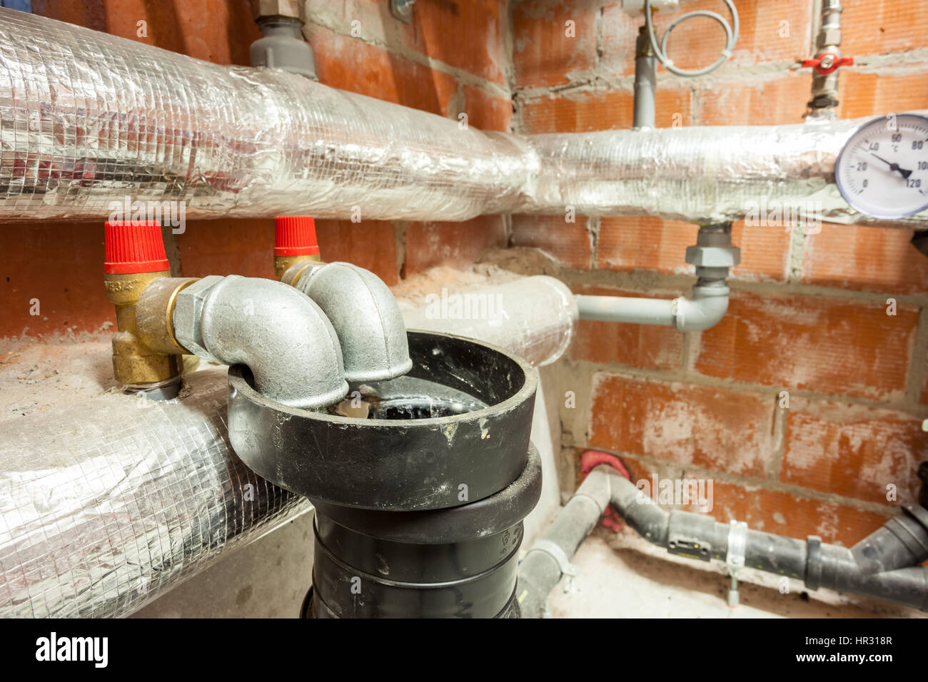 in the technical area, there are boosters for the water pipes of the ...