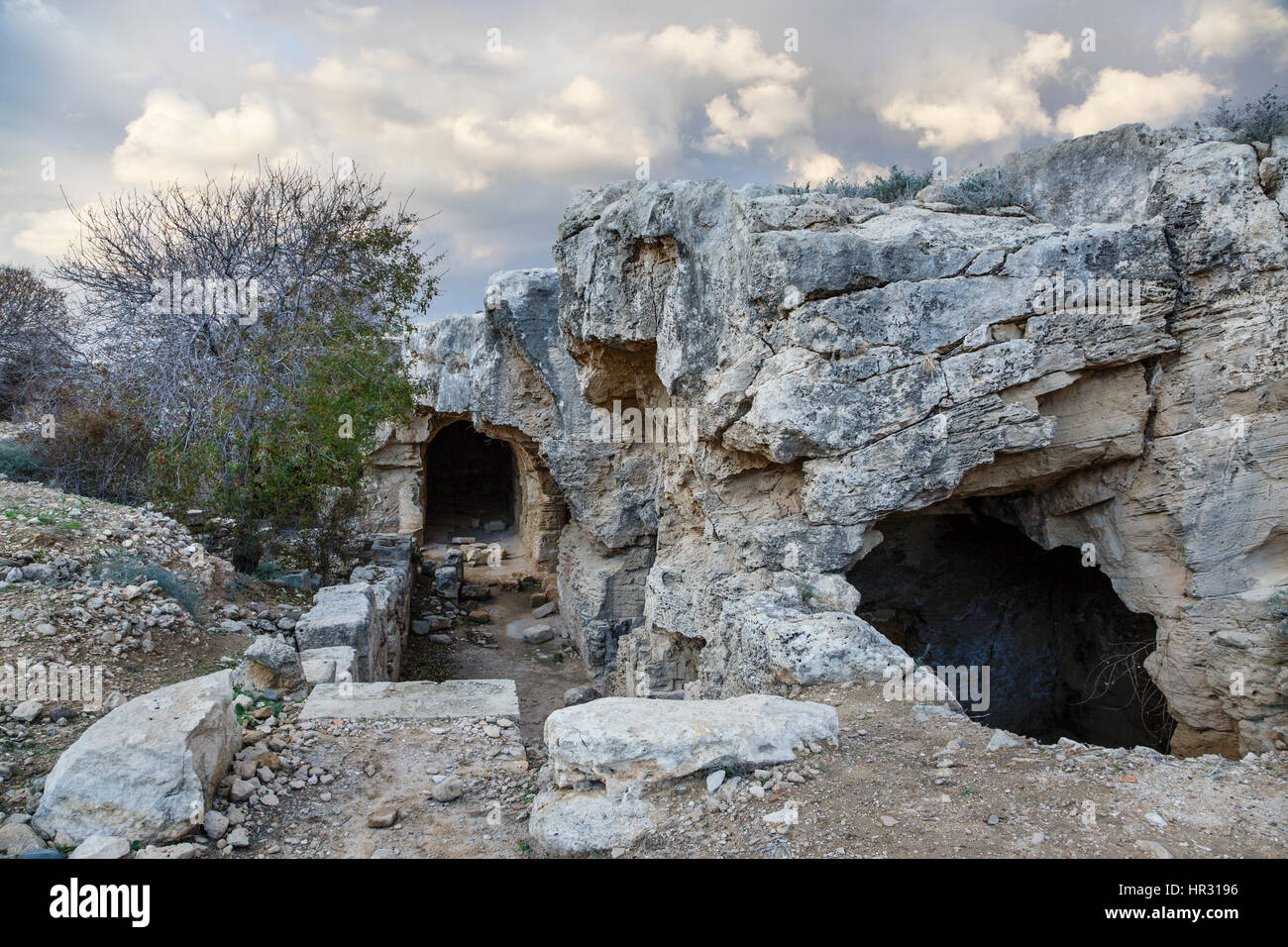 Catacombs at kato paphos hi-res stock photography and images - Alamy
