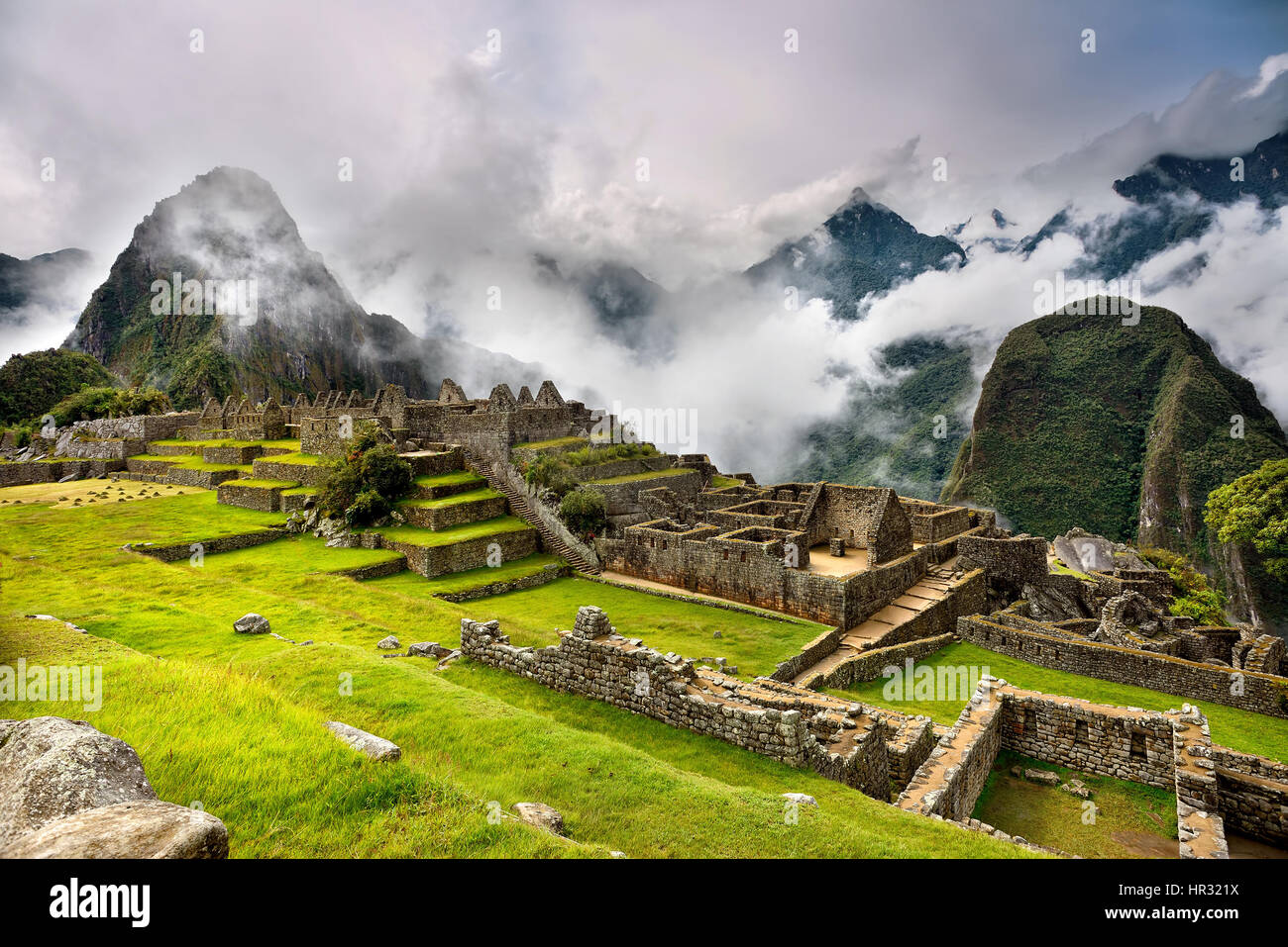 MACHU PICCHU, PERU - MAY 31, 2015: View of the ancient Inca City of ...