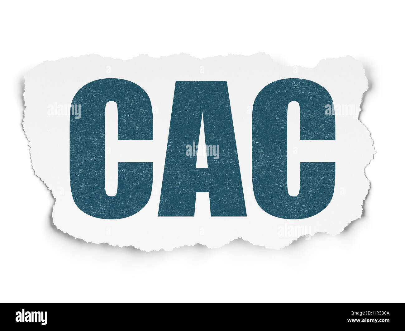 Stock market indexes concept: CAC on Torn Paper background Stock Photo ...