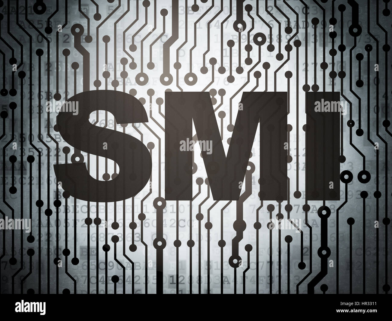 Stock market indexes concept: circuit board with SMI Stock Photo - Alamy