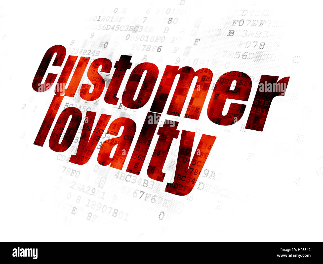 Marketing concept: Customer Loyalty on Digital background Stock Photo ...