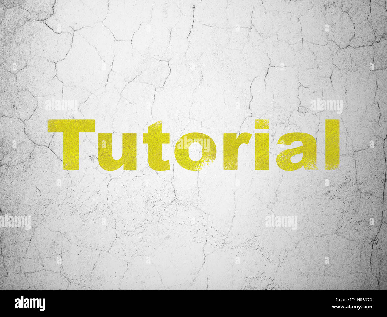 Education concept: Tutorial on wall background Stock Photo - Alamy