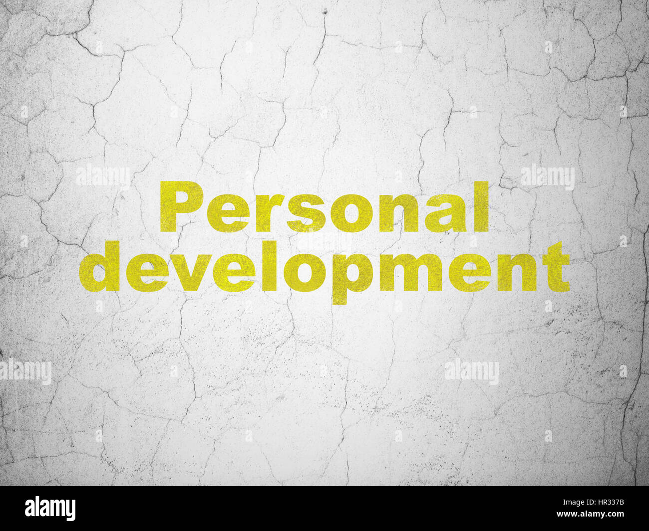 Studying concept: Personal Development on wall background Stock Photo ...