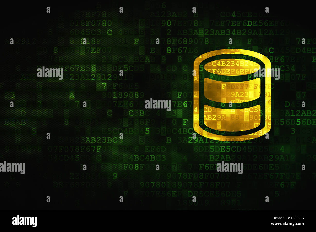 Programming concept: Database on digital background Stock Photo - Alamy