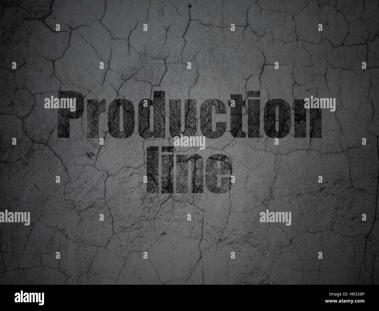 Manufacuring concept: Production Line on grunge wall background Stock ...
