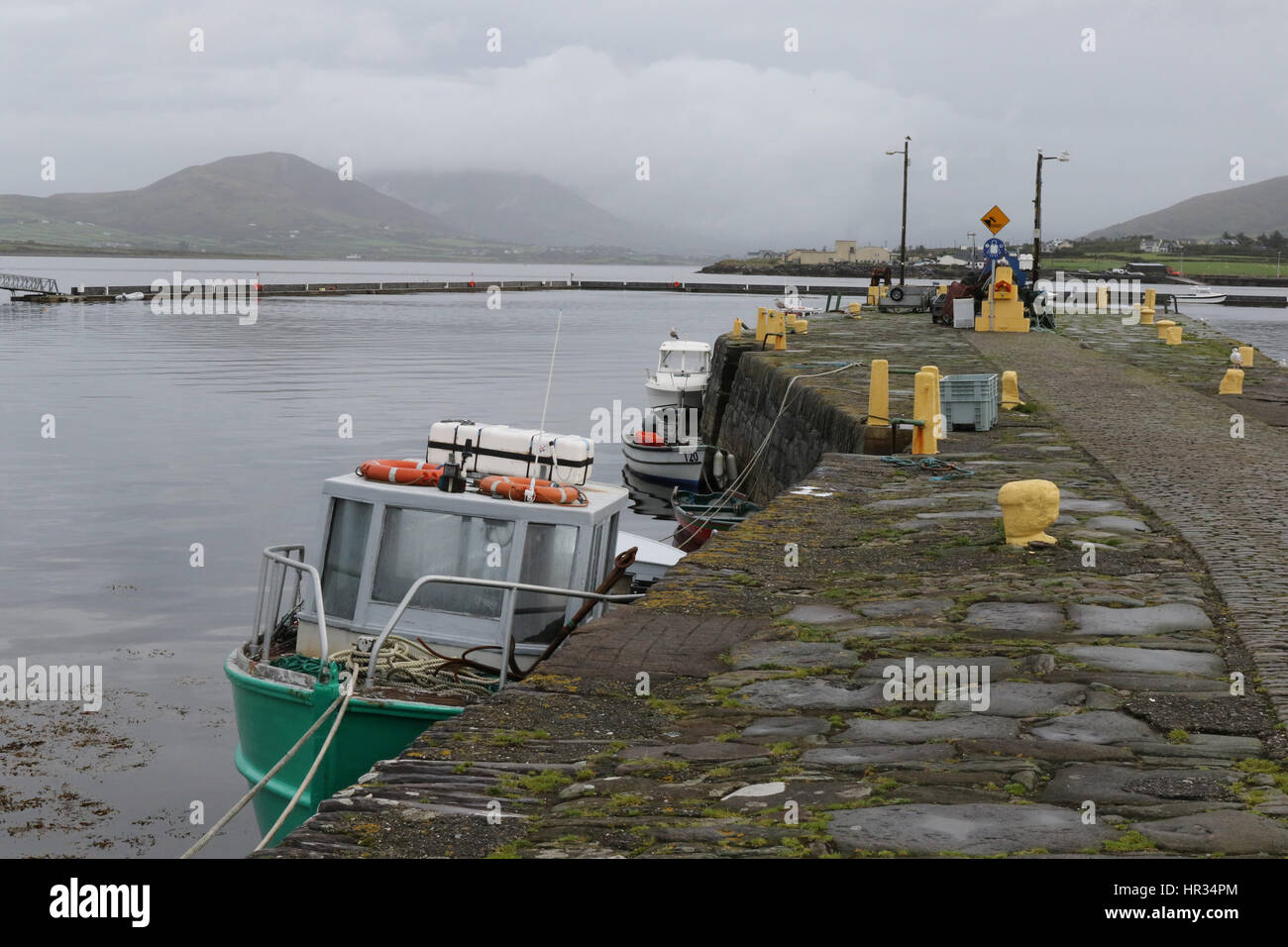 The harbour at Knightstown, Valentia Island, County Kerry, Ireland ...