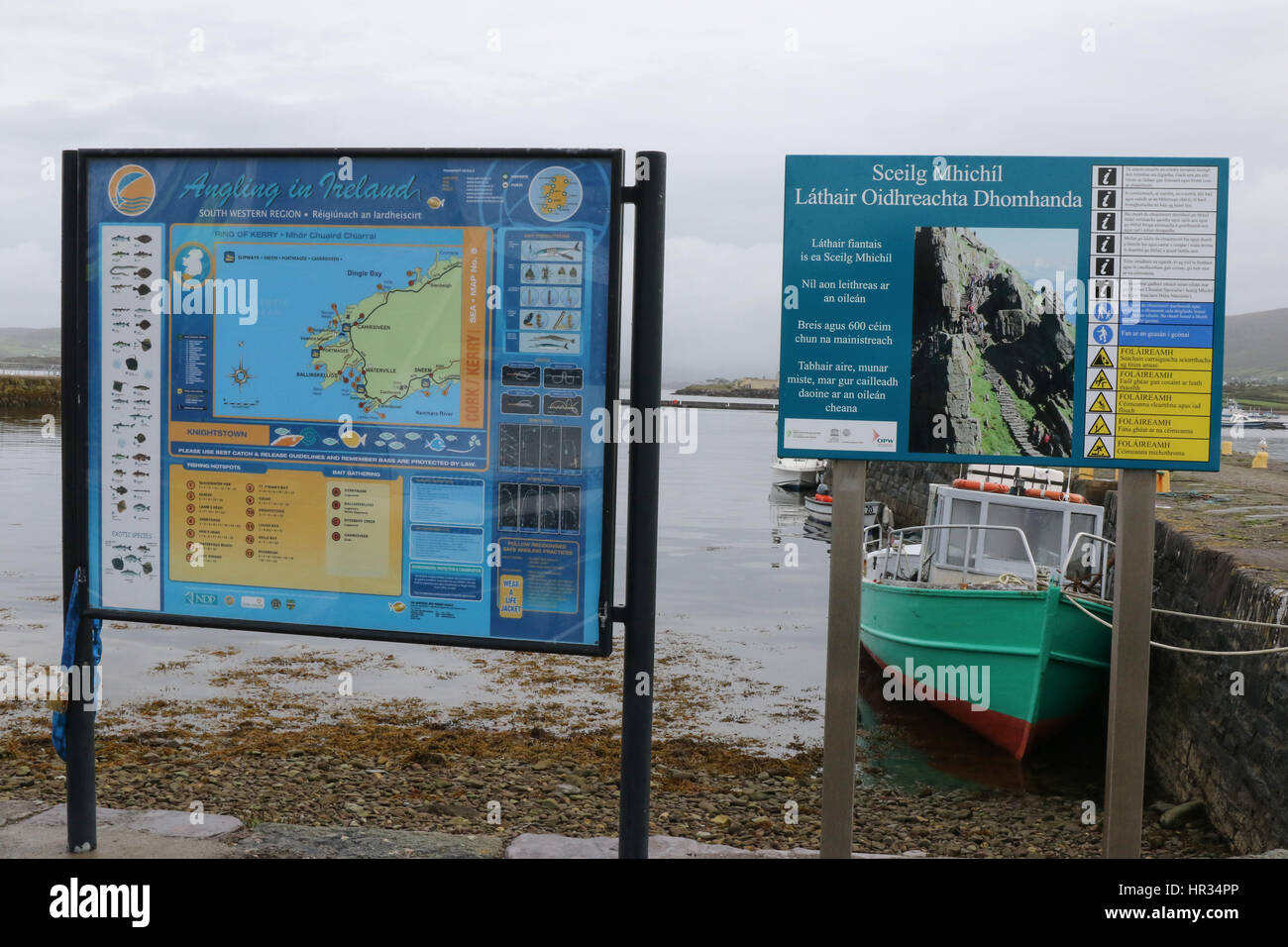 Fishing skellig information boards hi-res stock photography and images ...