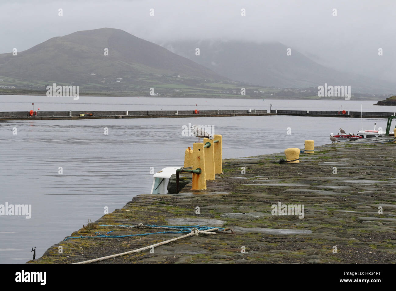 The harbour at Knightstown, Valentia Island, County Kerry, Ireland ...