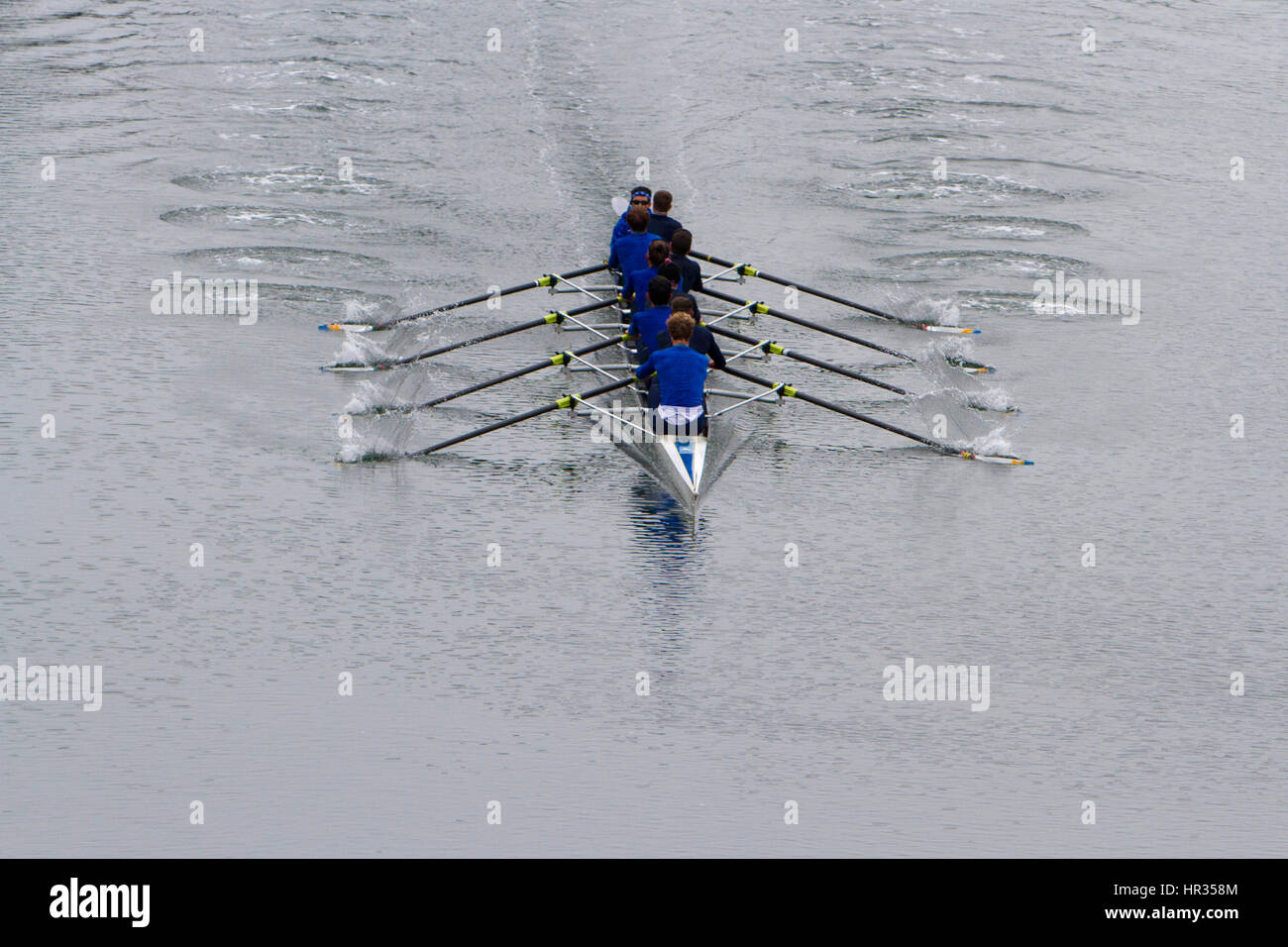 Rowing boat from above hi-res stock photography and images - Alamy