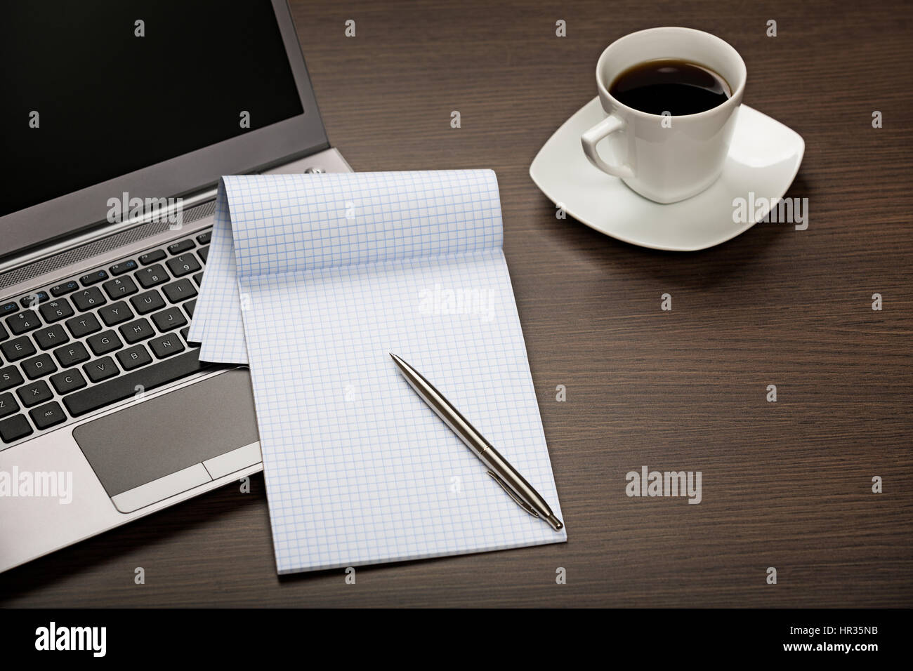 Laptop pen paper hi-res stock photography and images - Alamy