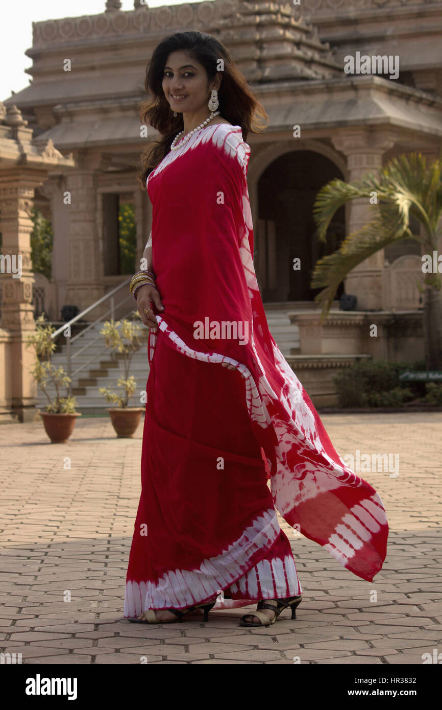 Beauty girl sitting with saree hi-res stock photography and images - Alamy