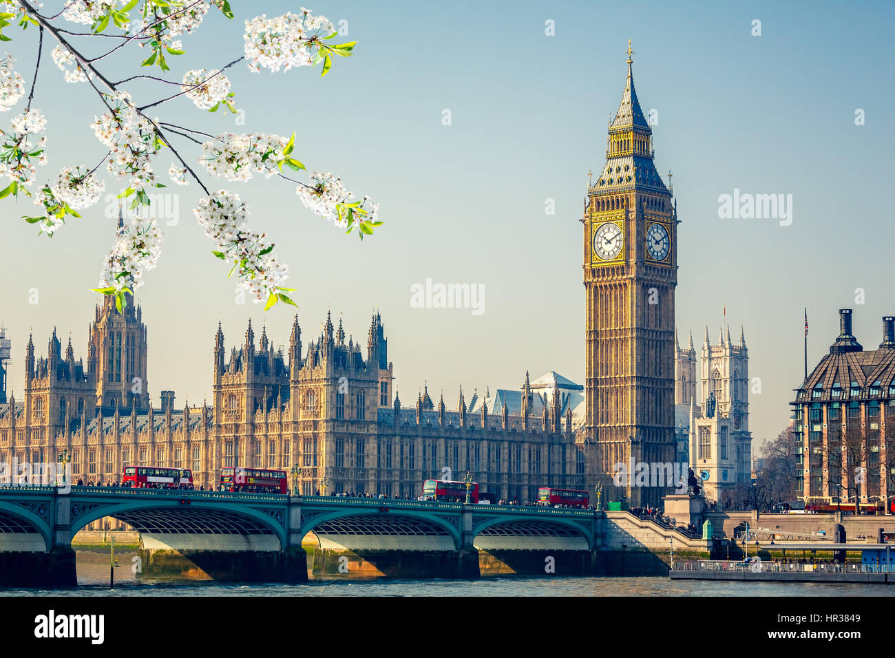 Big Ben in London at spring Stock Photo - Alamy