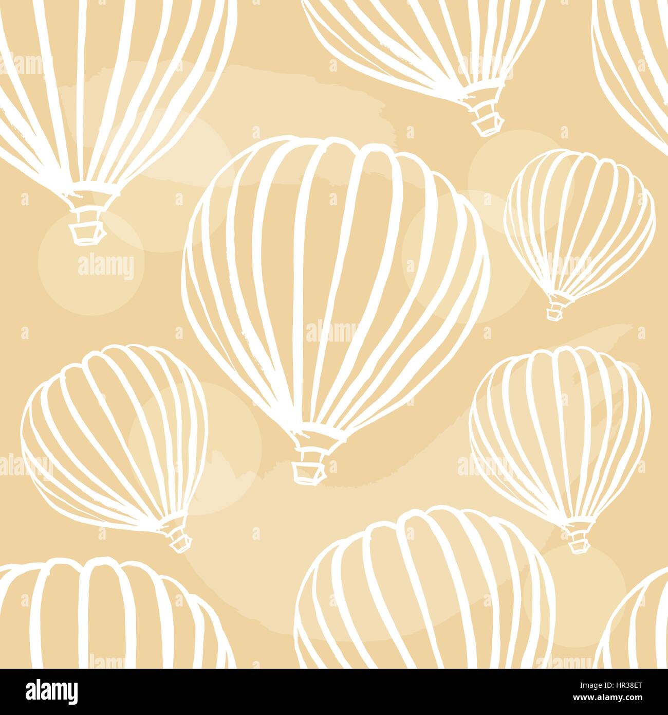 Vector seamless pattern with hot air balloons Stock Vector Image & Art ...