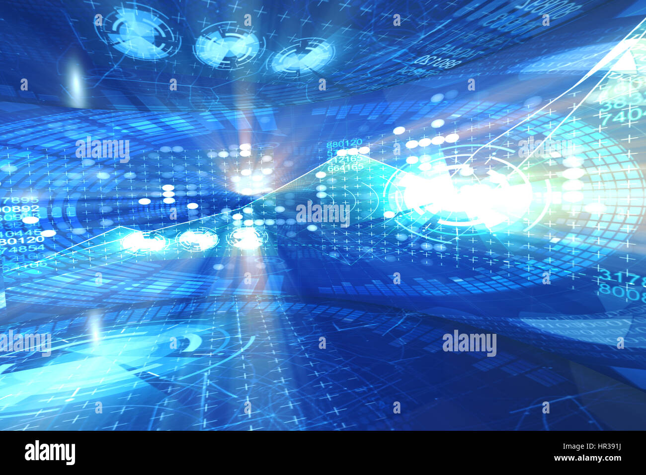 Abstract futuristic background in IT concept Stock Photo - Alamy