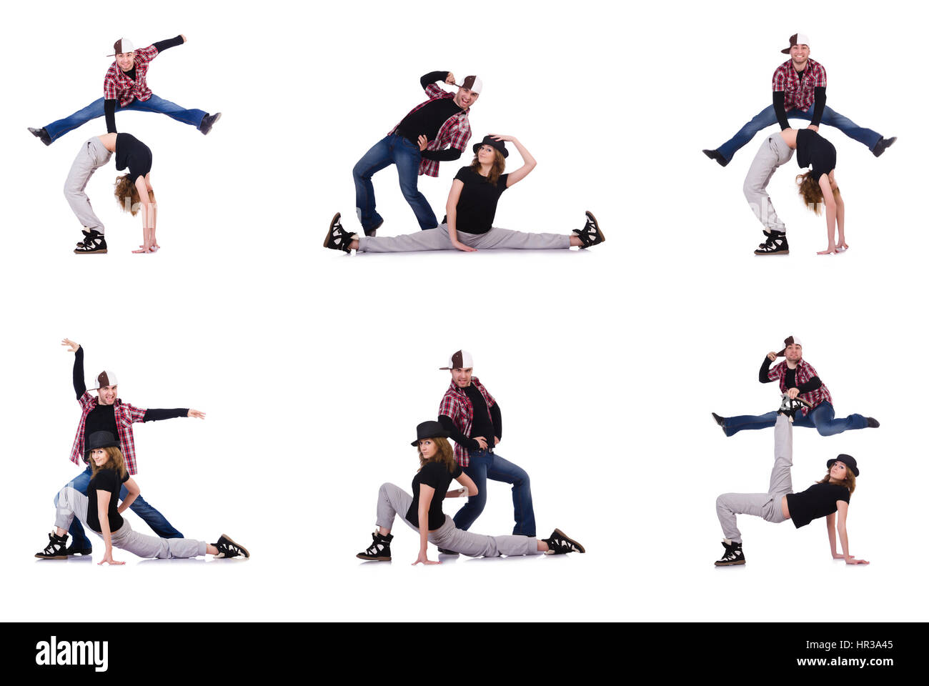 Pair of dancers dancing modern dances Stock Photo - Alamy