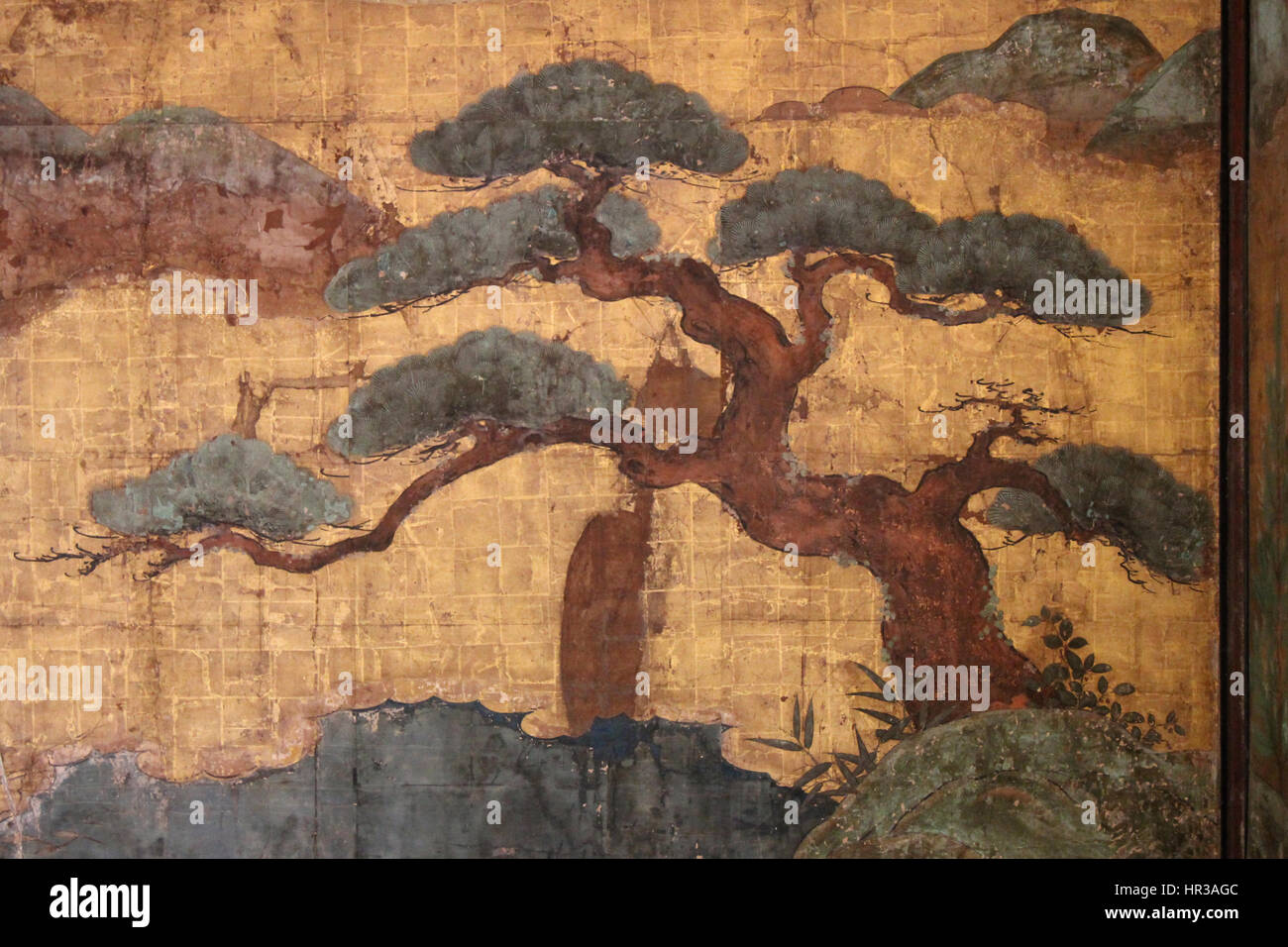 Mural painting in Shoren-in temple in Kyoto (Japan Stock Photo - Alamy