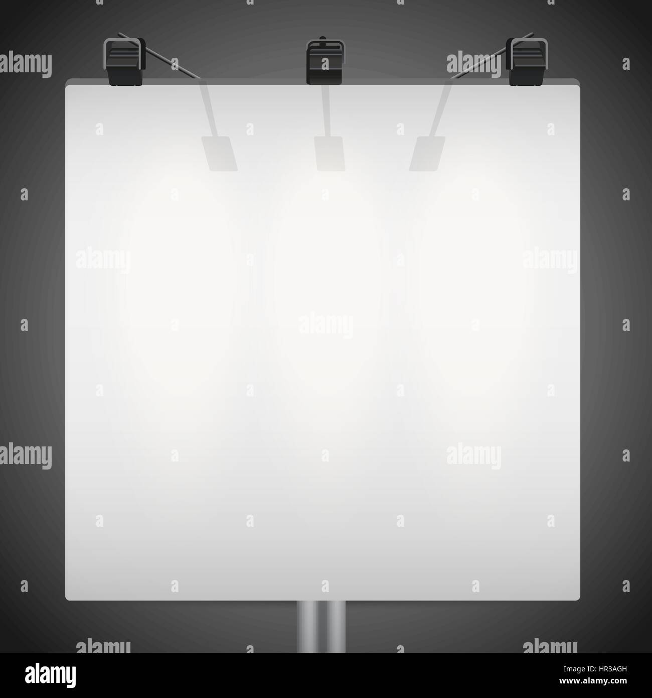 Closeup Empty mockup billboard Stock Vector Image & Art - Alamy