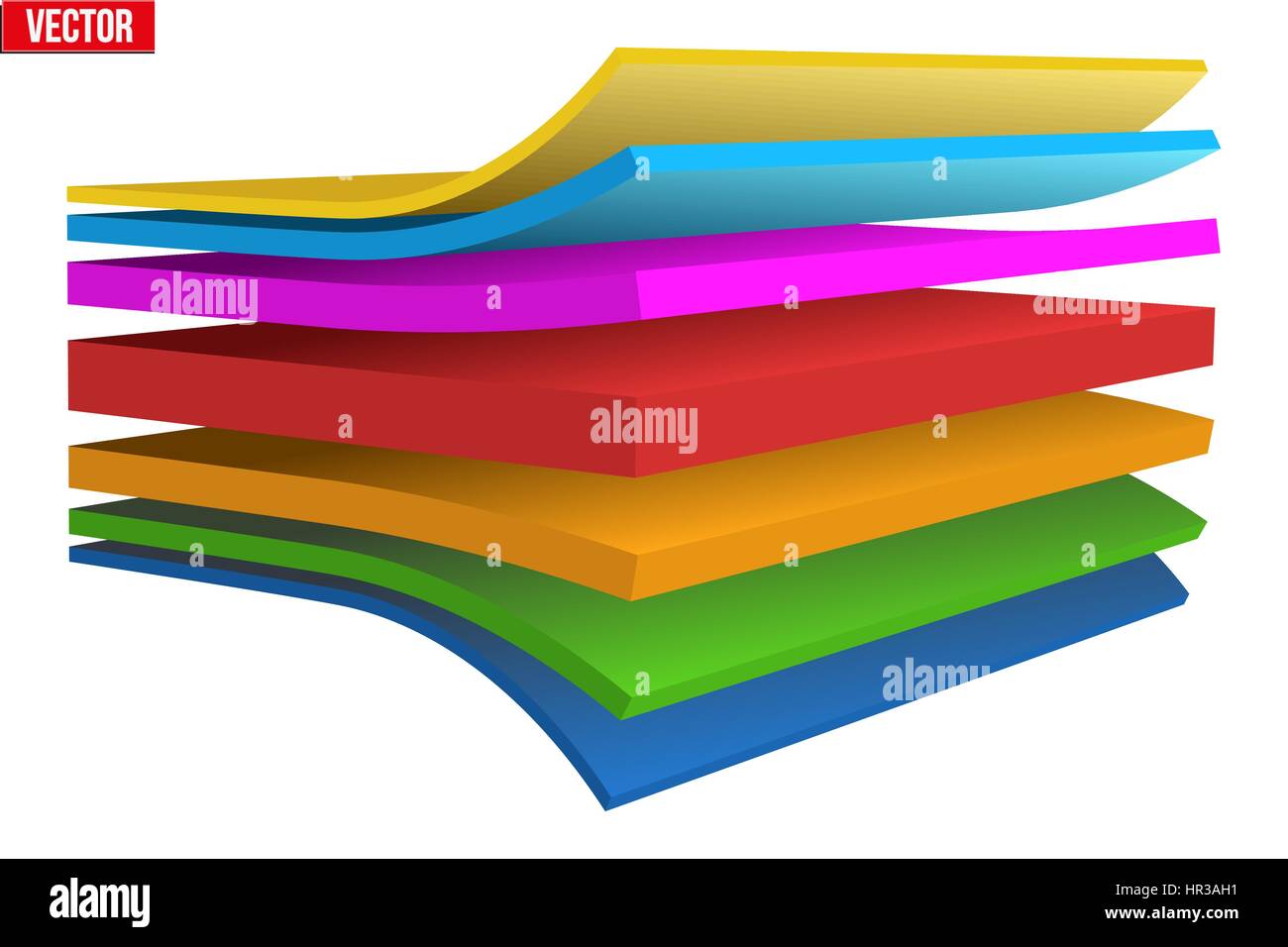 Demonstration of sandwich multilayer structure Stock Vector Image & Art ...