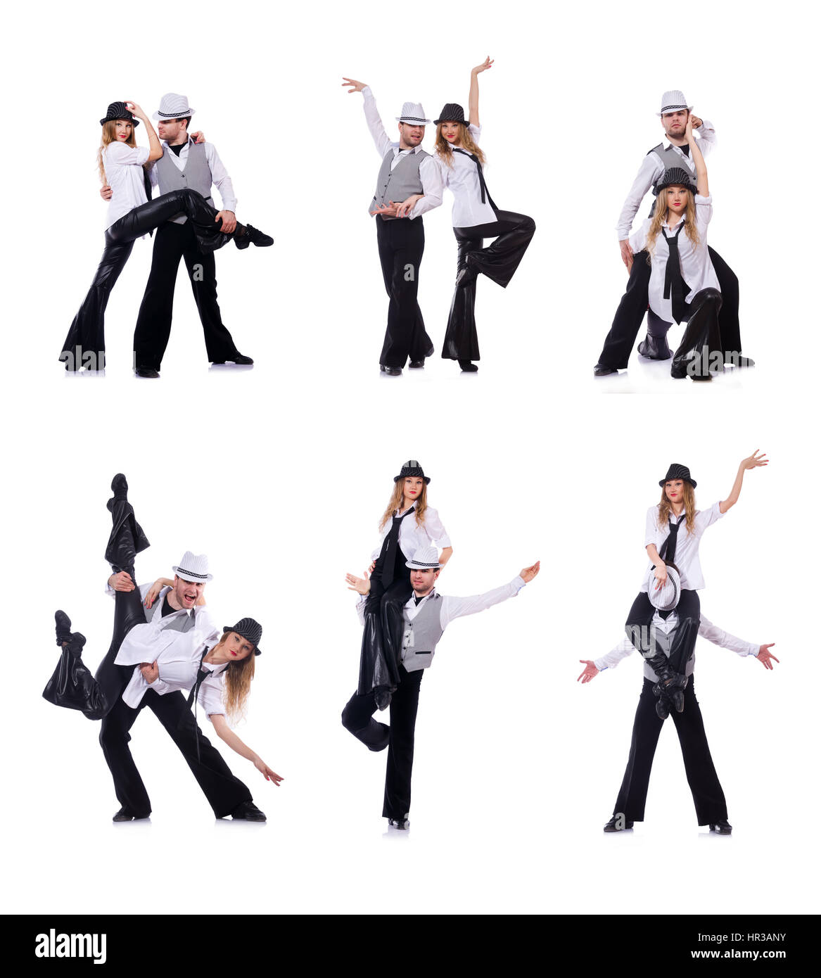 Pair of dancers dancing modern dances Stock Photo - Alamy