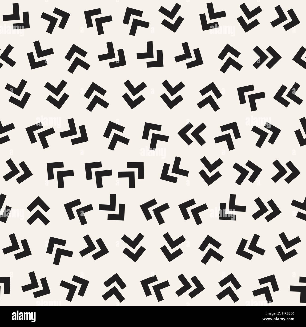 Trendy Texture With Scattered Geometric Shapes. Inspired by Memphis ...