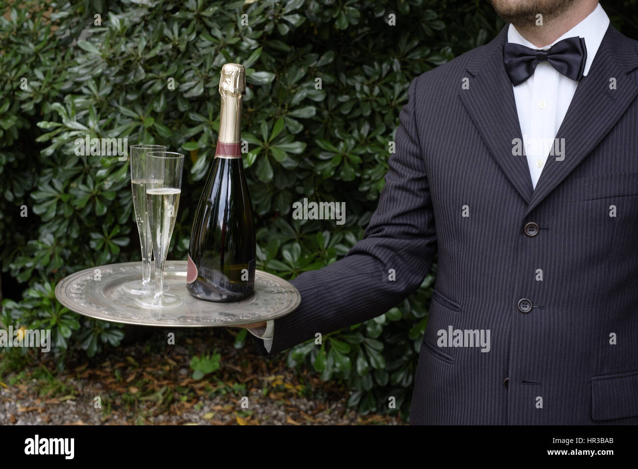 Champagne Flutes Serve High Resolution Stock Photography and Images - Alamy