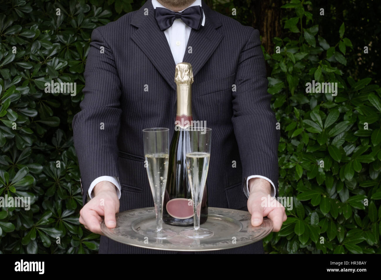 Butler champagne hi-res stock photography and images - Alamy
