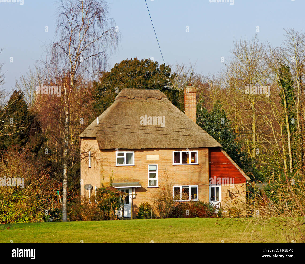 Modern thatched house hi-res stock photography and images - Alamy