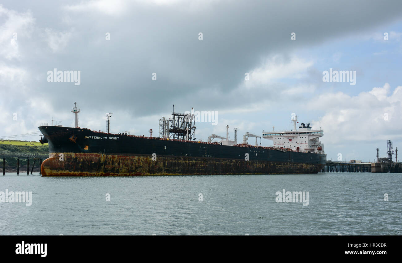 Matterhorn Spirit berthed at Valero Terminal, Milford Haven ...