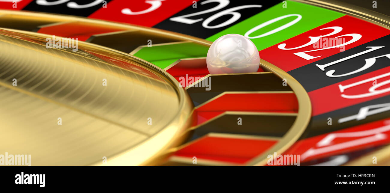 golden roulette casino 3d rendering image Stock Photo - Alamy
