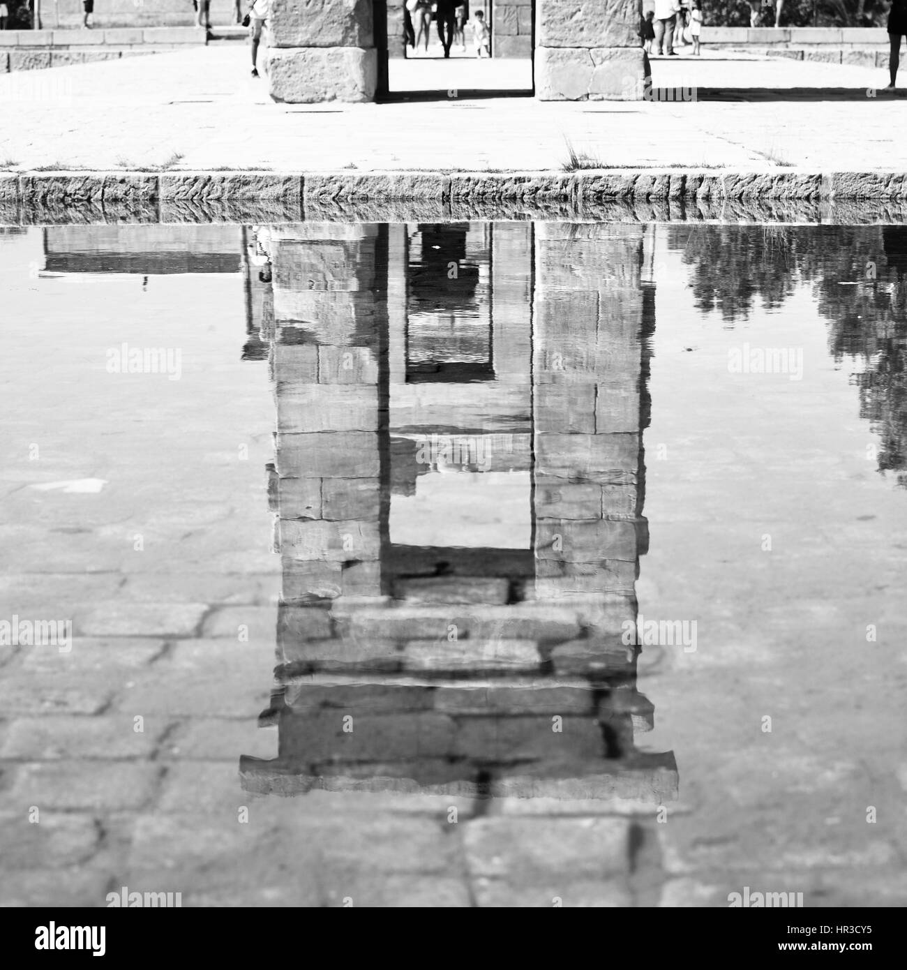 Madrid spain temple Black and White Stock Photos & Images - Alamy