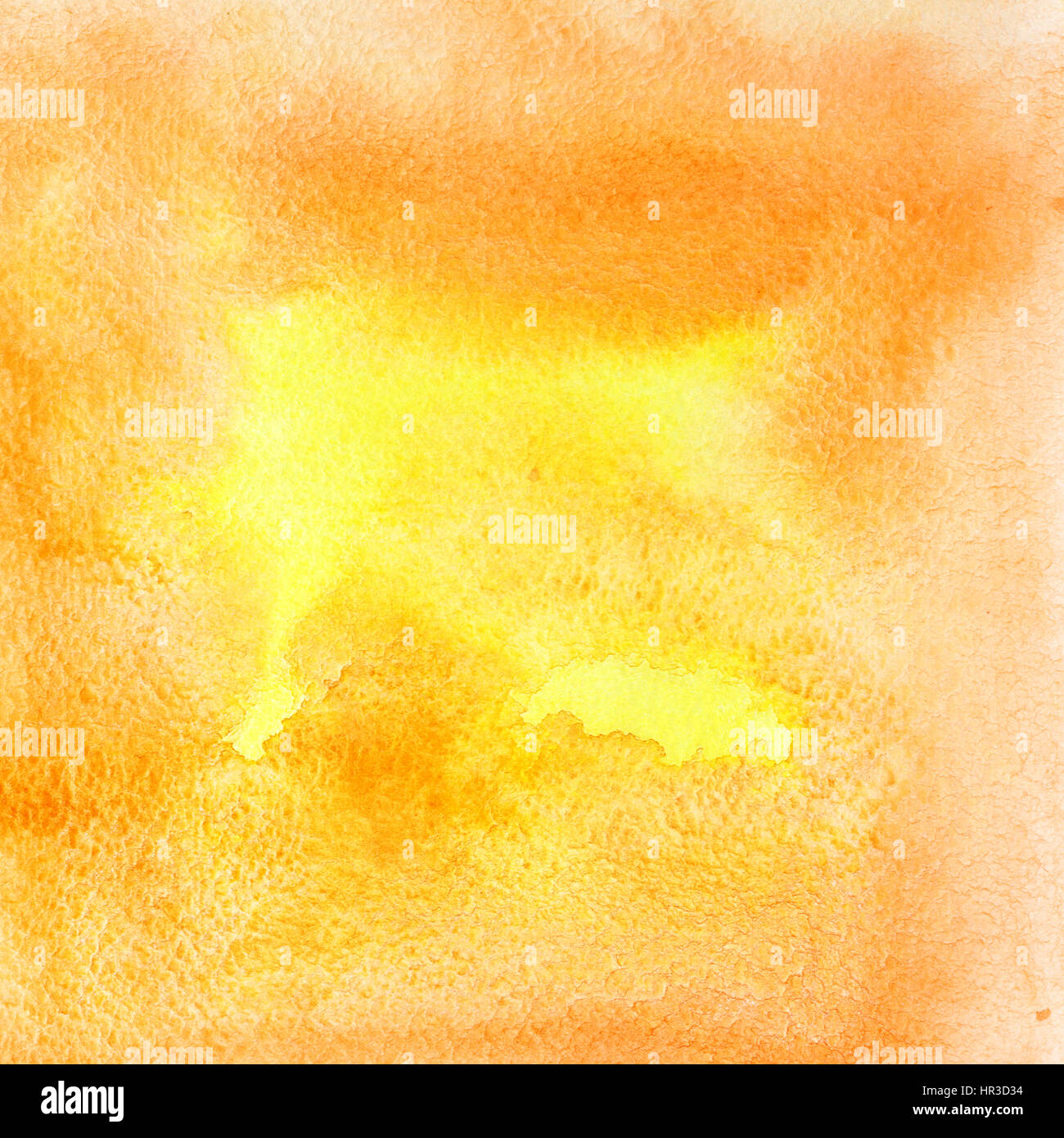 Orange abstract watercolor background with texture of paper Stock Photo ...