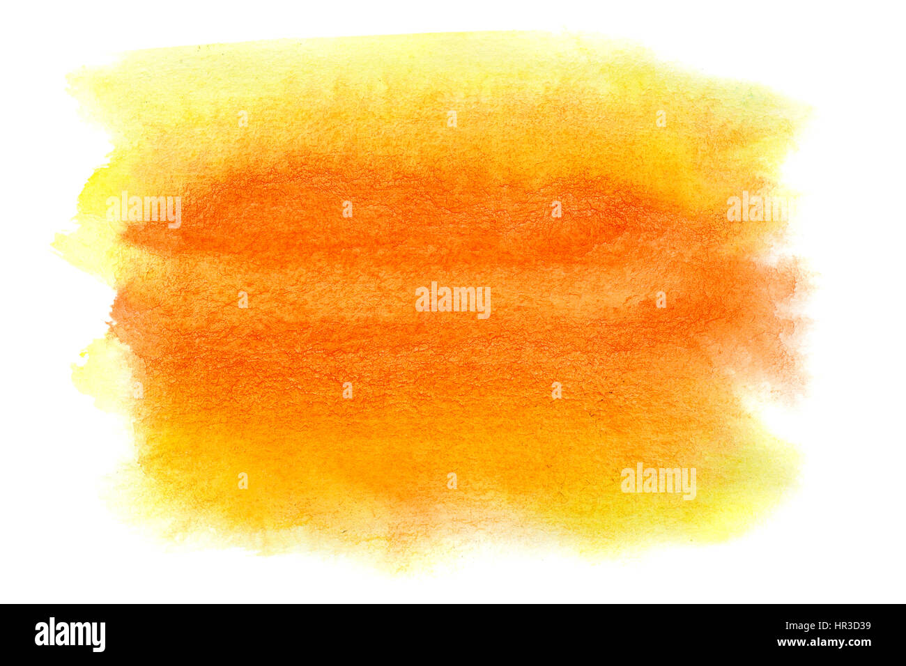 Orange watercolor background - space for your own text Stock Photo - Alamy
