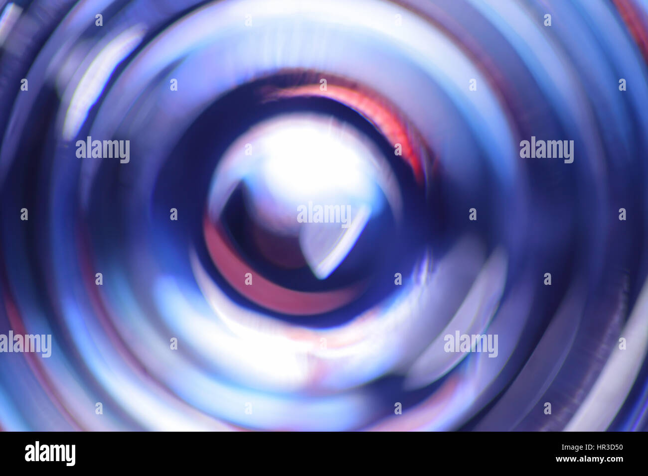 Blue defocused concentric circles - Abstract background Stock Photo - Alamy