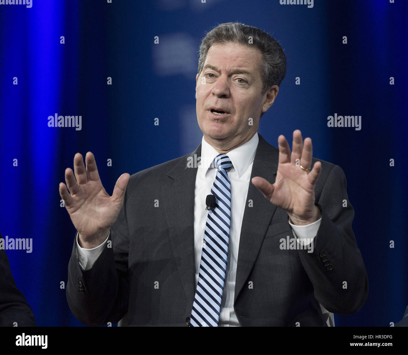 National Harbor, MD, USA. 23rd Feb, 2017. Governor SAM BROWNBACK ...