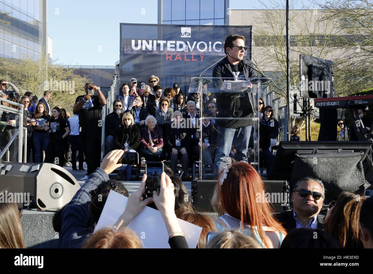 Beverly Hills, California. 24th Feb, 2017. Michael J. Fox during the ...