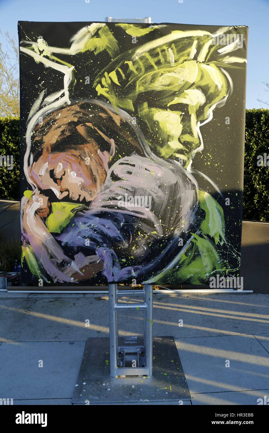 Beverly Hills, California. 24th Feb, 2017. Poster from David Garibaldi ...