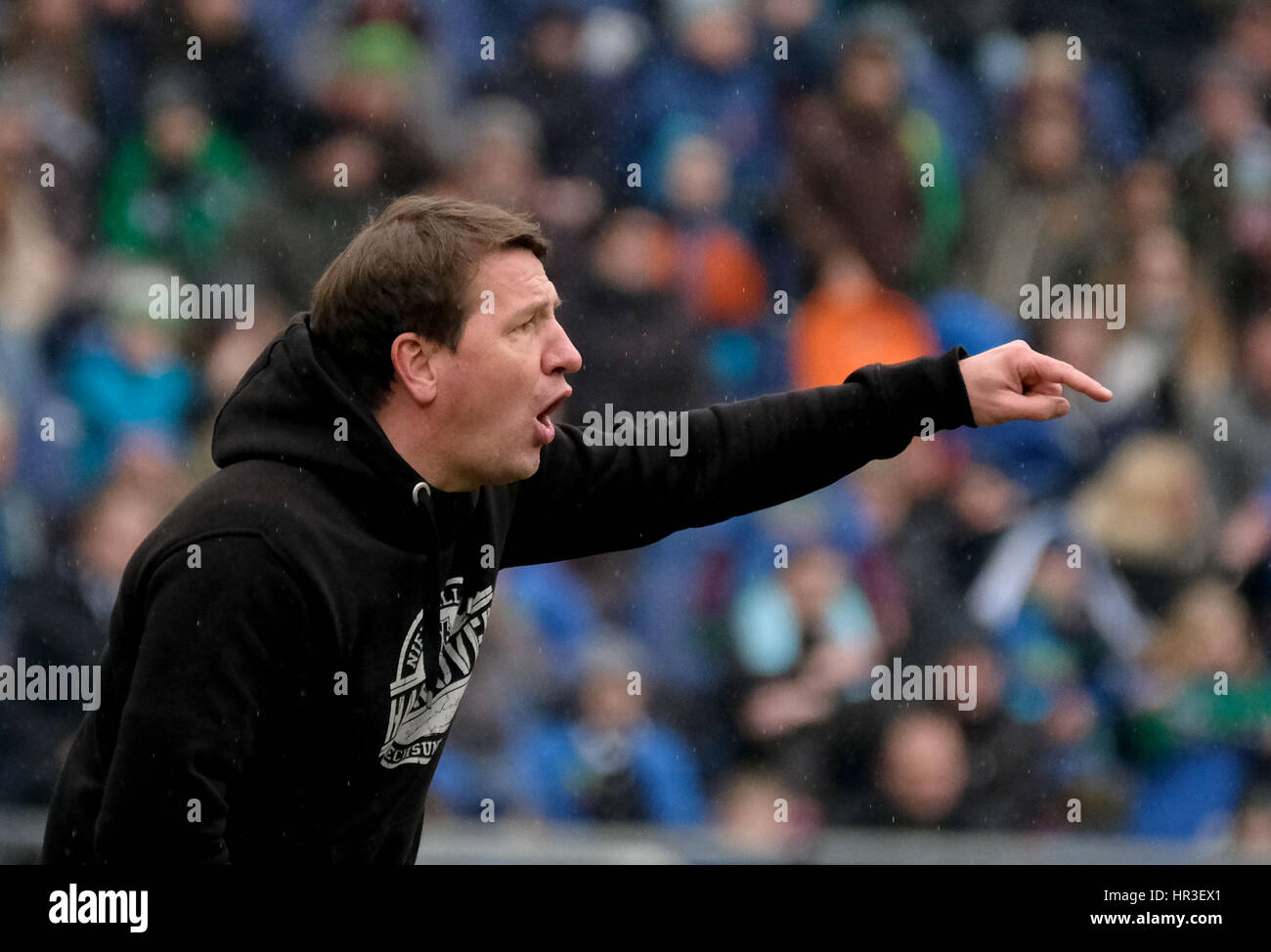 Hanover, Germany. 25th Feb, 2017. Hanover's manager Daniel Stendel ...