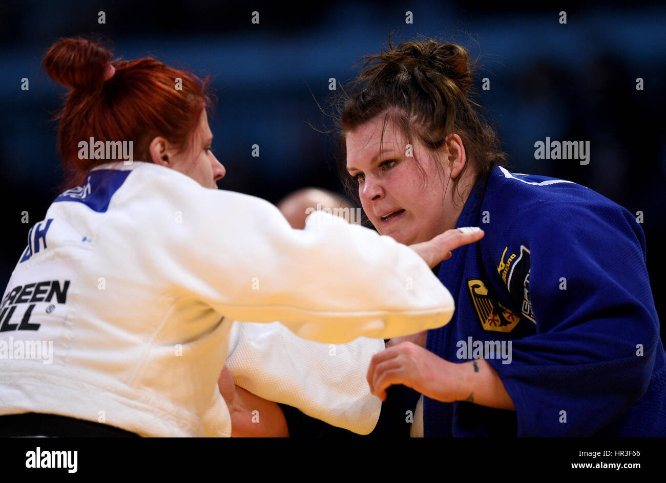 Duesseldorf, Germany. 26th Feb, 2017. Bosnian fighter Larisa Ceric ...