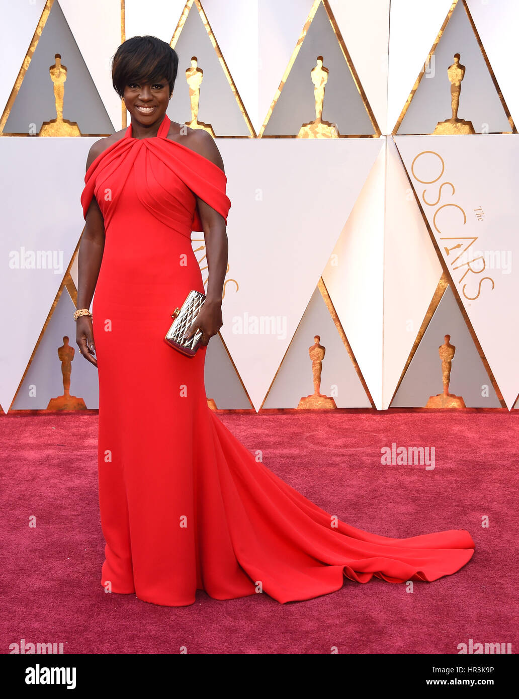 Hollywood, California, USA. 26th Feb, 2017. VIOLA DAVIS during red ...