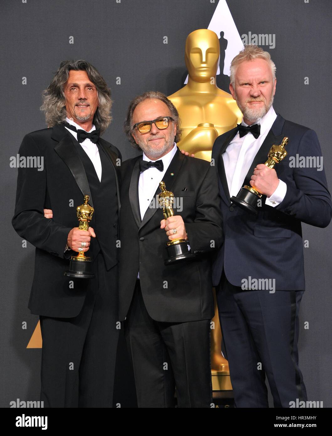 Los Angeles, CA, USA. 26th Feb, 2017. Giorgio Gregorini, Alessandro ...