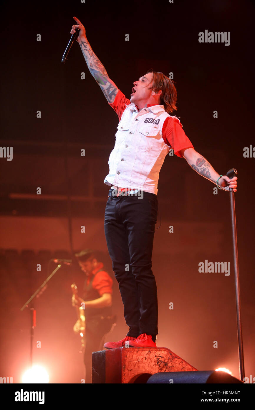 London, Ontario, Canada. 26th February 2017. Billy Talent lead singer ...