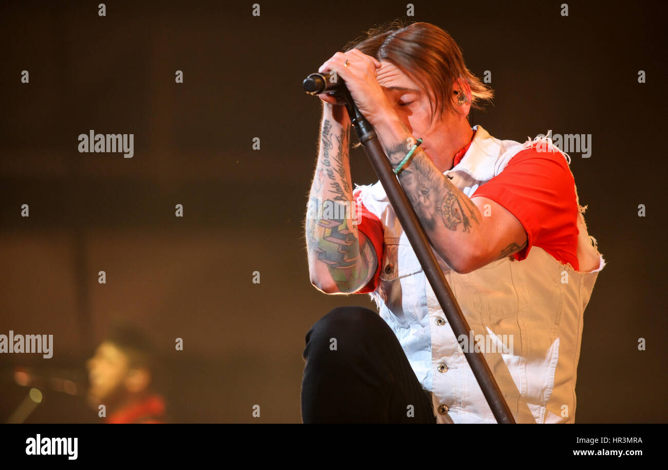 London, Ontario, Canada. 26th February 2017. Billy Talent lead singer ...